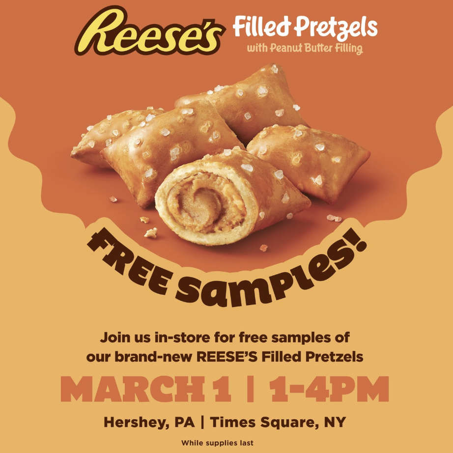 REESE'S Filled Pretzels Sampling Event — NYC for FREE